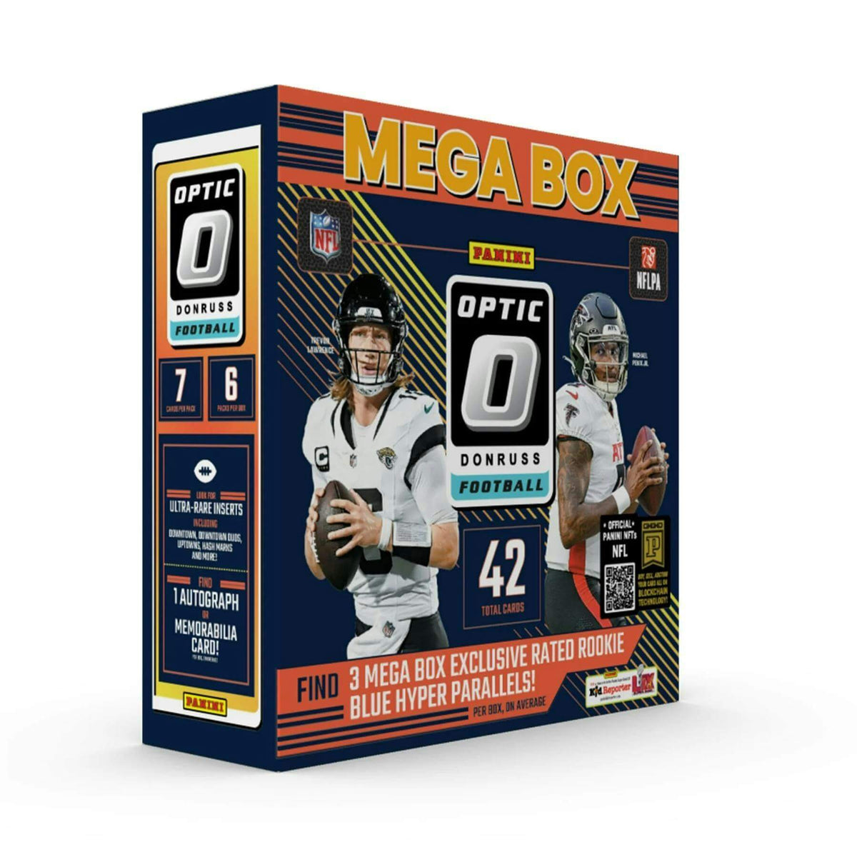 2024 Panini Donruss Optic Football Mega Box (Blue Hyper) – Trademark Cards & Collectibles