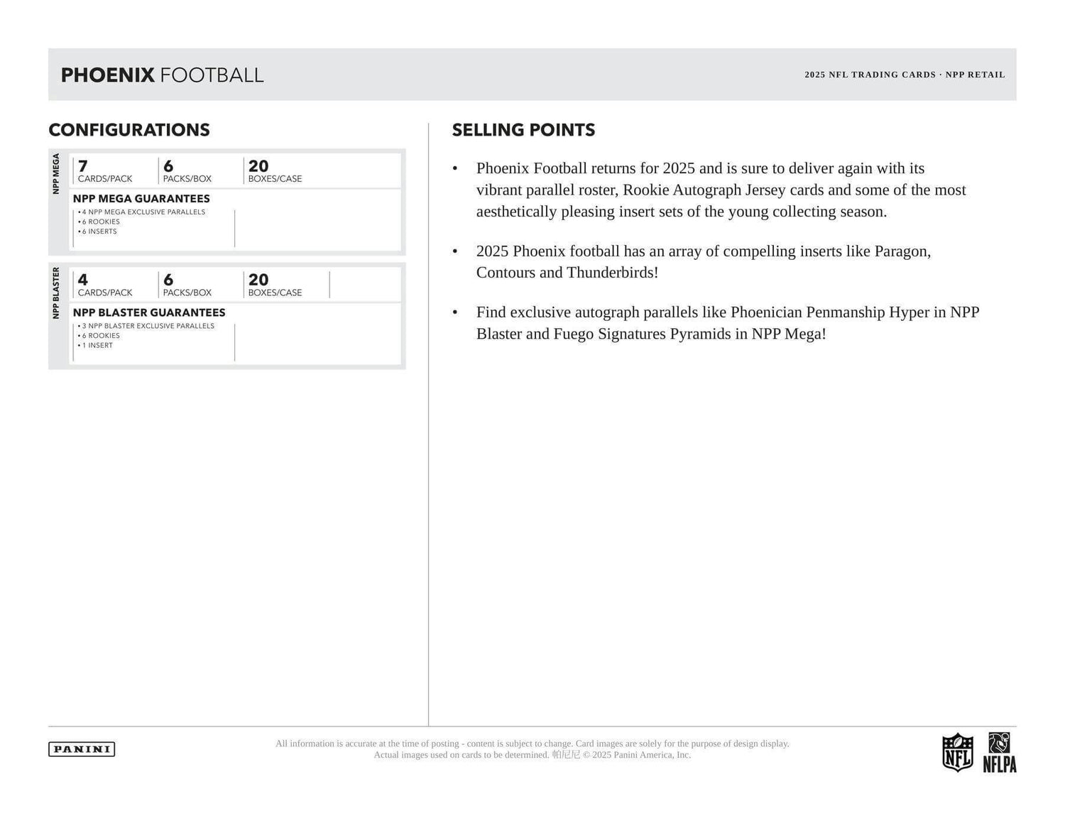 2025 Panini Phoenix Football 6-Pack Blaster Box – Trademark Cards ...