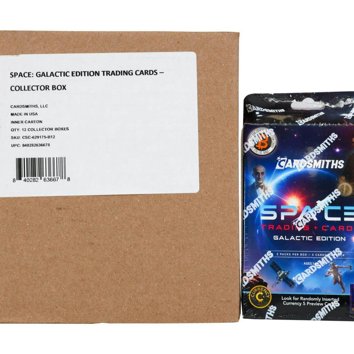 2025 Cardsmiths: Space Trading Cards Galactic Edition 12-Box Inner Cas ...